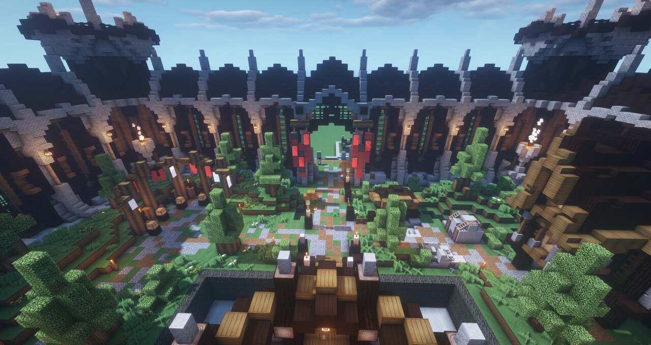 Rustic Medieval Factions + Prison Spawn | 1.15.2 | Minecraft Map