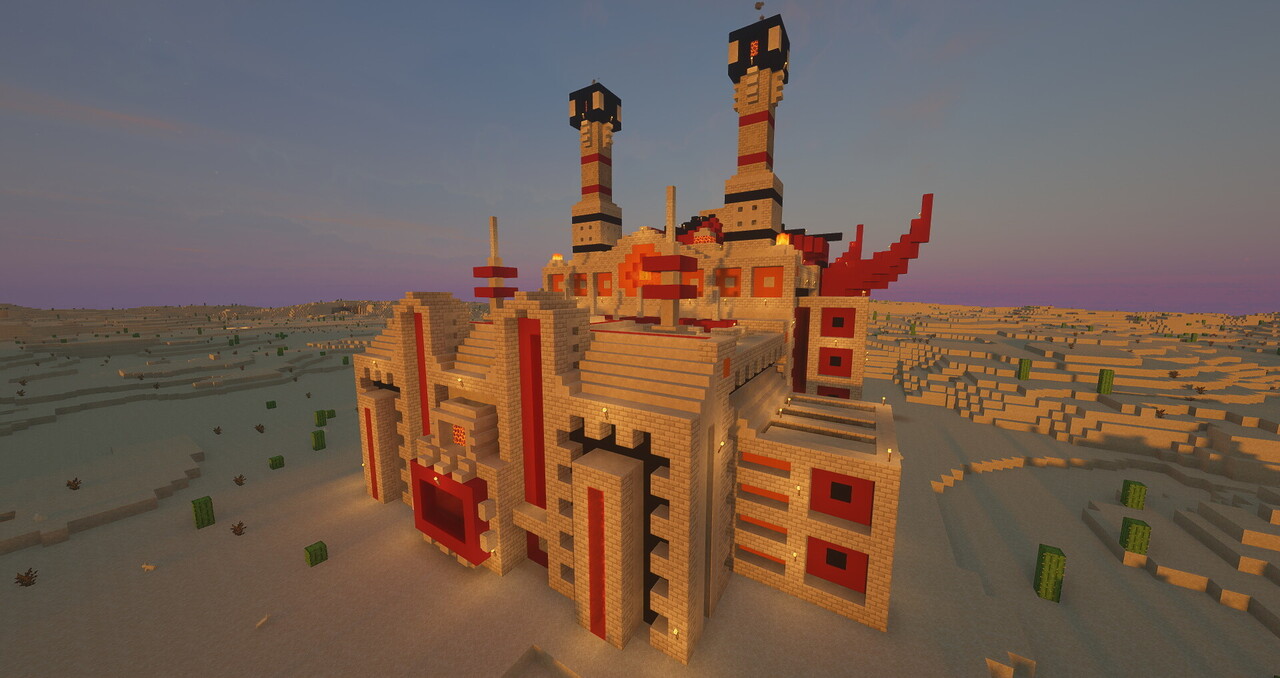 The Burning Desert - The Glass Foundry Minecraft Map
