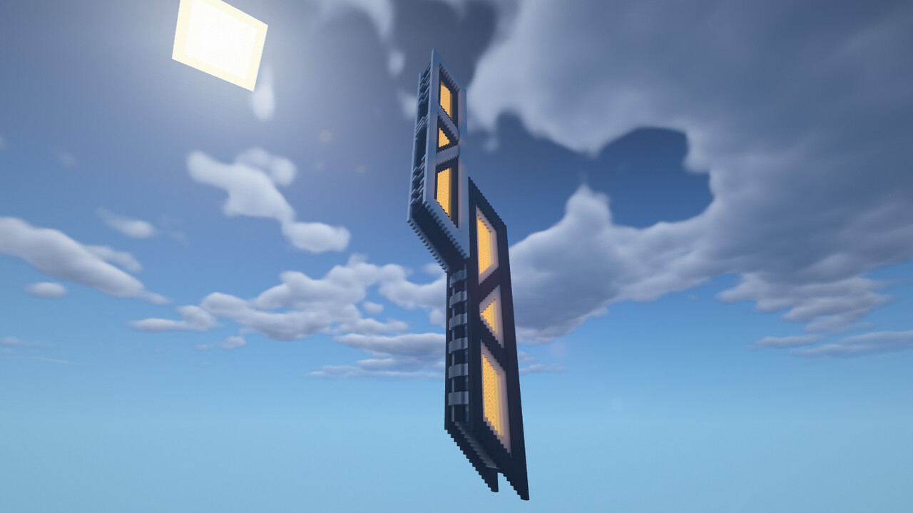 Simple Sci-Fi Skyscraper Minecraft Map