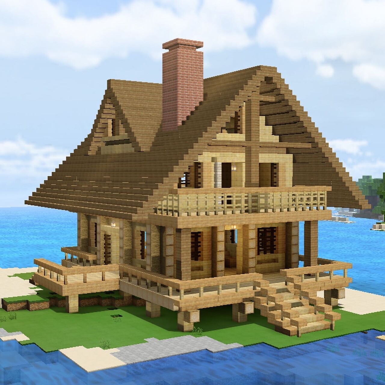 Log house Minecraft Map