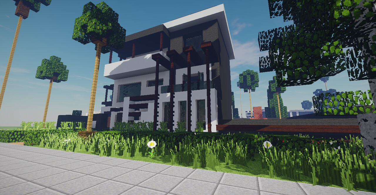 Modern House #10 + Schematics Minecraft Map