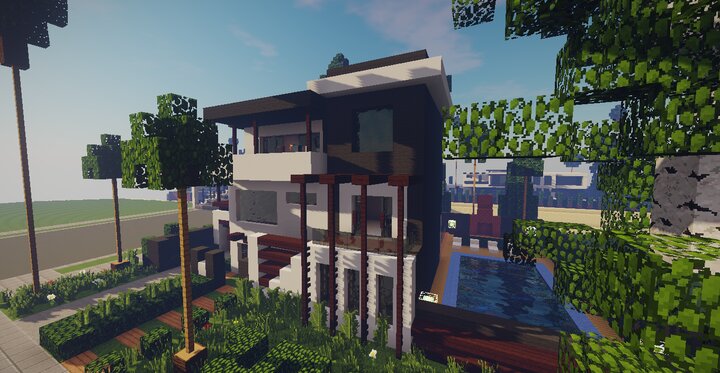 Modern House #10 + Schematics Minecraft Map