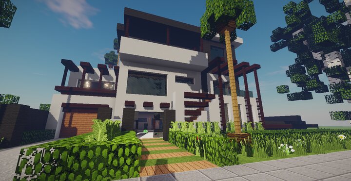 Modern House #10 + Schematics Minecraft Map