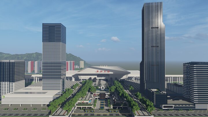 Shenzhen North Station Area Minecraft Map