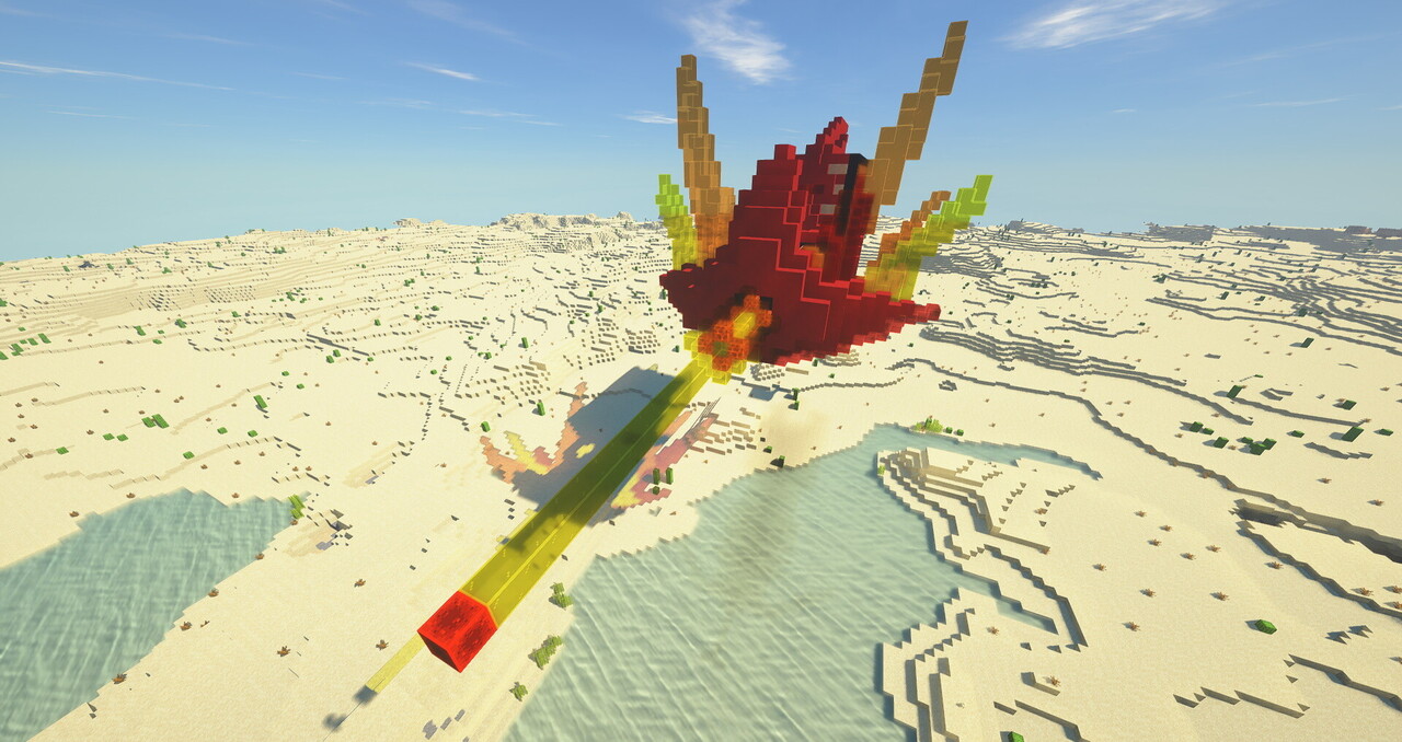 The Burning Desert - Ship Minecraft Map