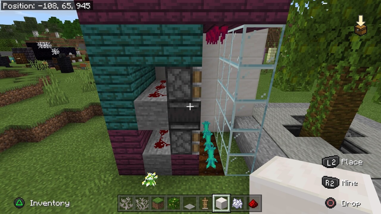 Very simple Double Nether Vine Farm Minecraft Map