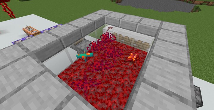 45k/Hour Crimson/Warped Stem Farm Minecraft Map