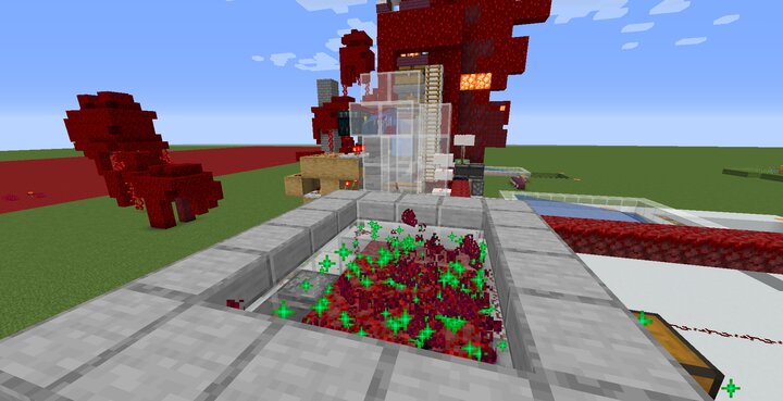 45k/Hour Crimson/Warped Stem Farm Minecraft Map