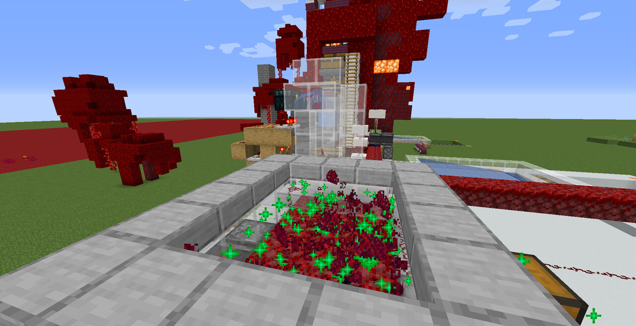 45k/Hour Crimson/Warped Stem Farm Minecraft Map