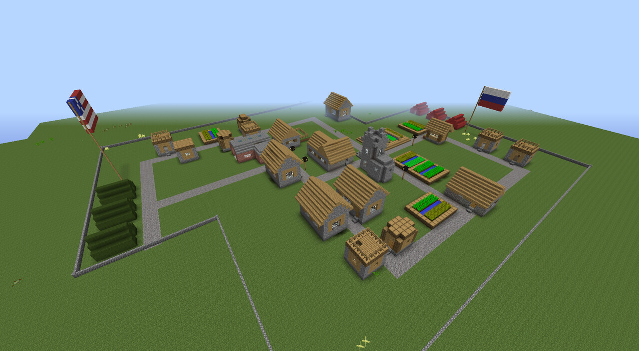 Flans Mod Map: Village Minecraft Map