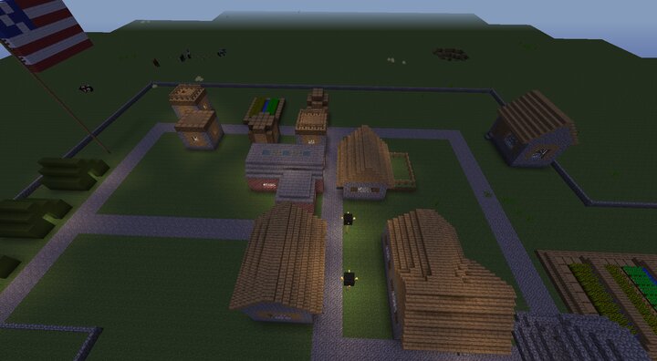 Flans Mod Map: Village Minecraft Map