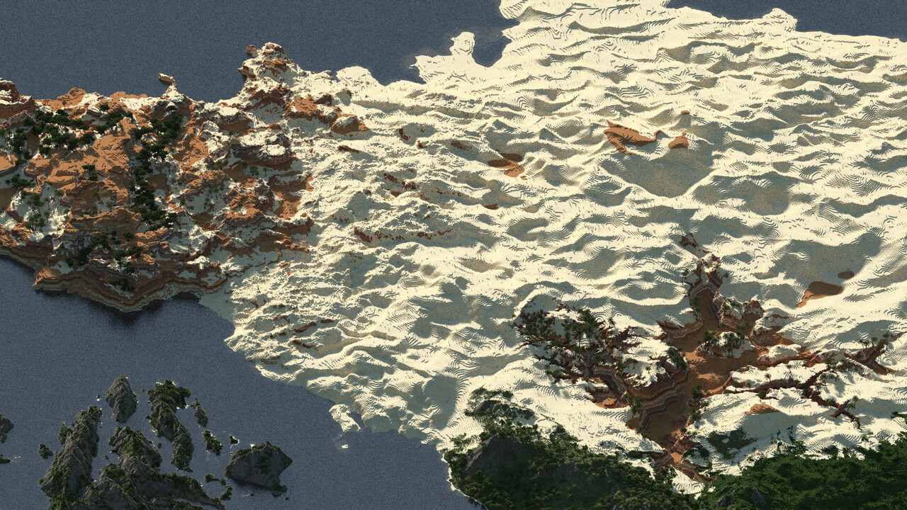 Light fantasy world - 5000x5000 Minecraft Map