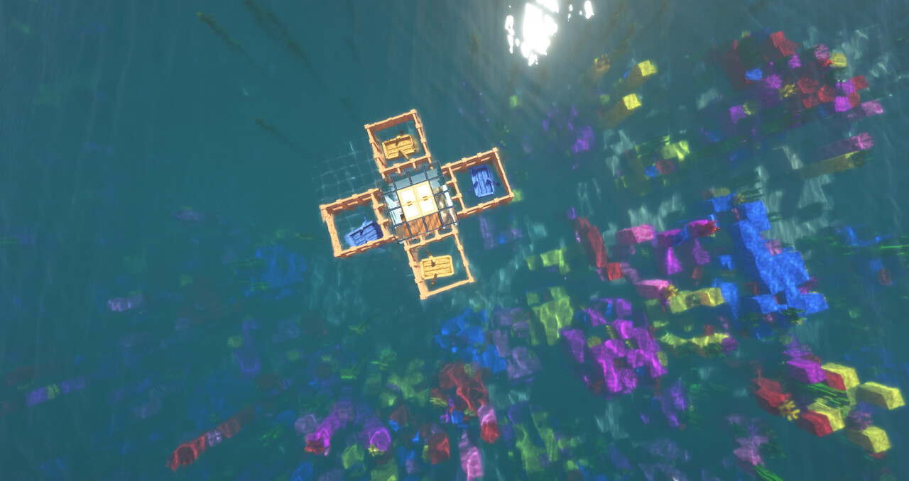 Underwater house in the coral reef Minecraft Map