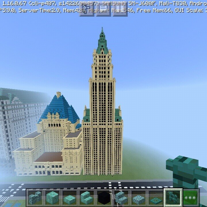 Woolworth building NY Minecraft Map