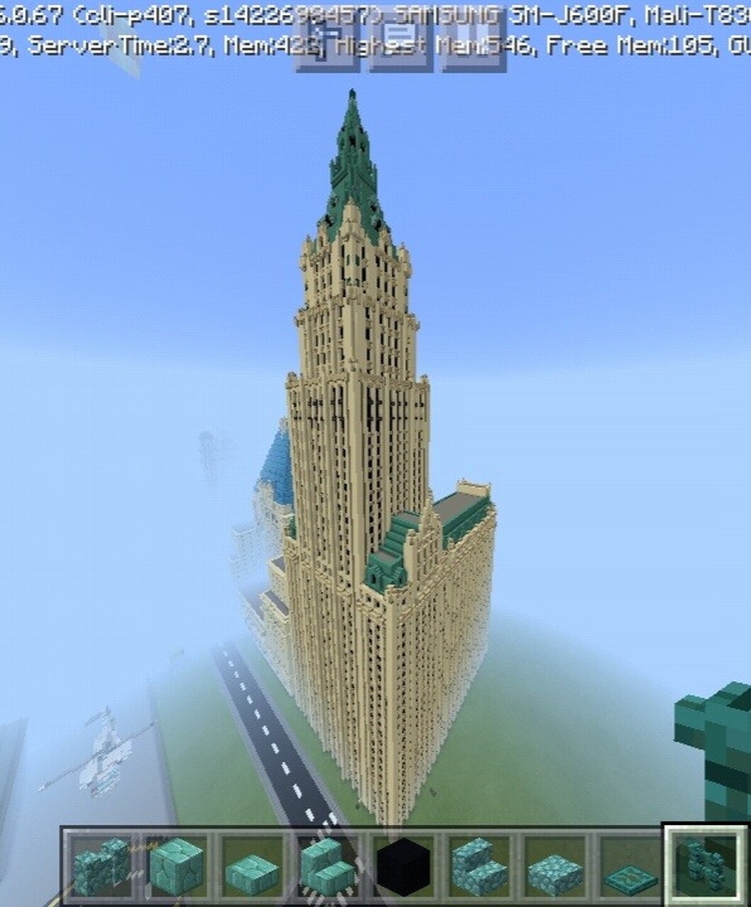 Woolworth building NY Minecraft Map