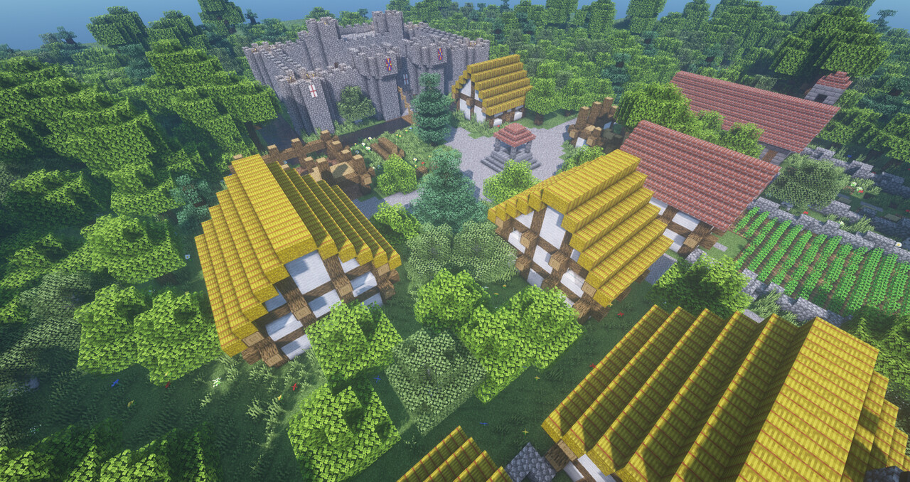 British Medieval Town Minecraft Map