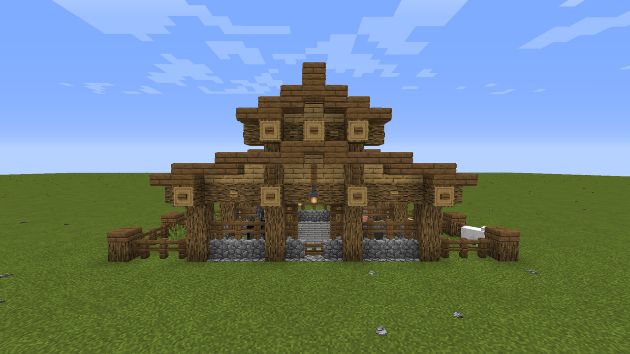 Simple Livestock Barn Minecraft Map