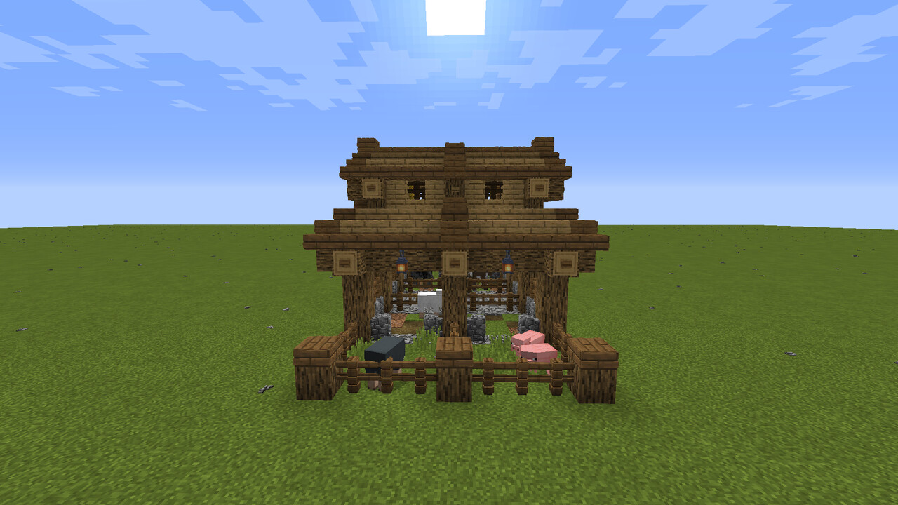 Simple Livestock Barn Minecraft Map