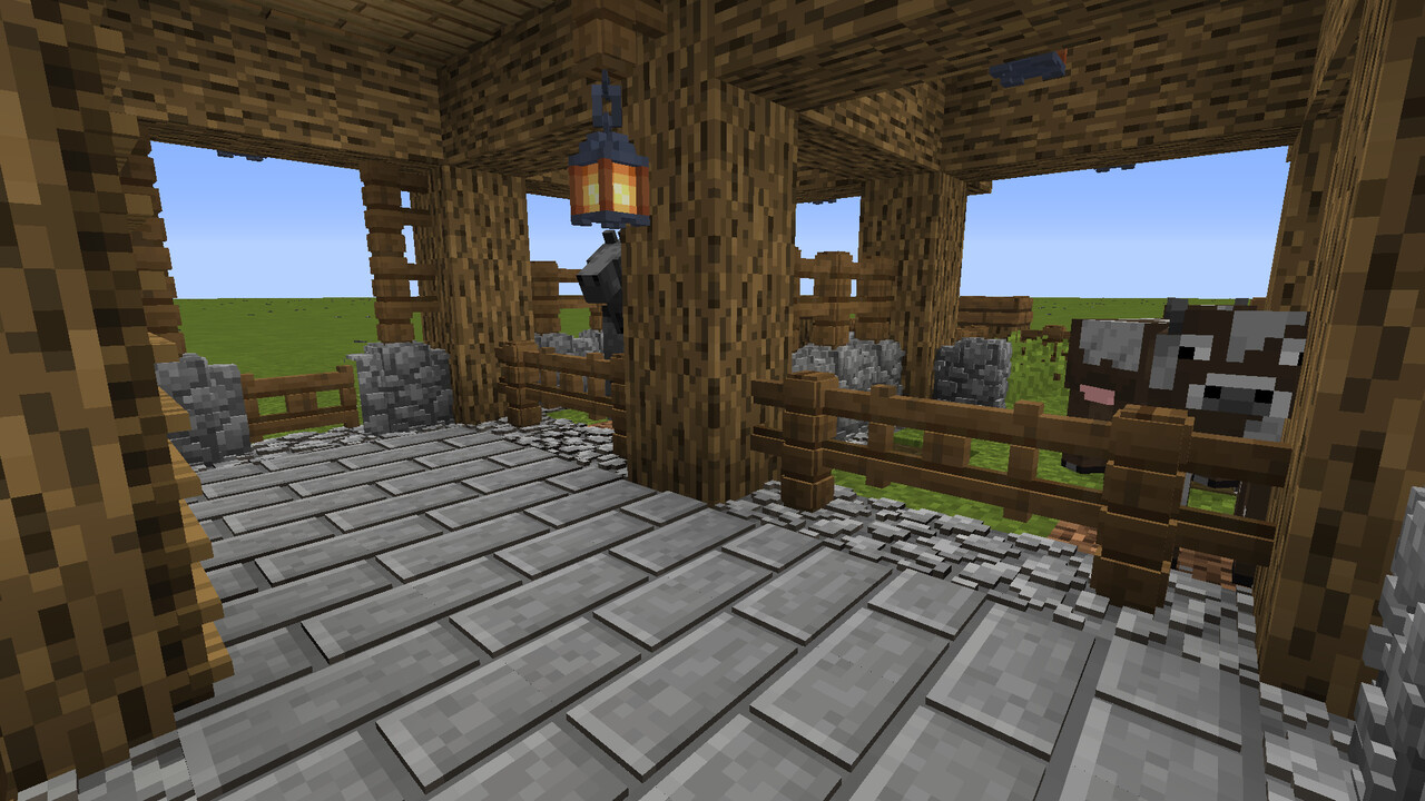 Simple Livestock Barn Minecraft Map
