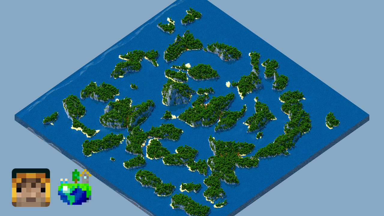 🌍Realistic Archipelago Jungle Islands Minecraft Map