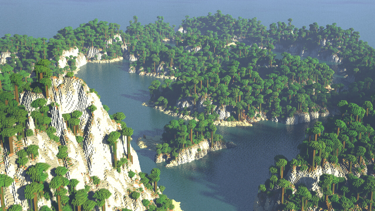 🌍Realistic Archipelago Jungle Islands Minecraft Map