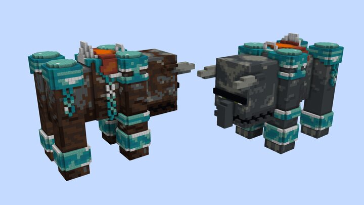 Ravager Mob Statues Minecraft Map