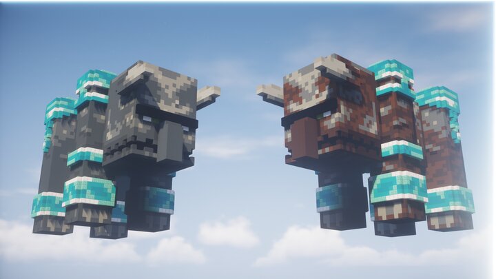 Ravager Mob Statues Minecraft Map