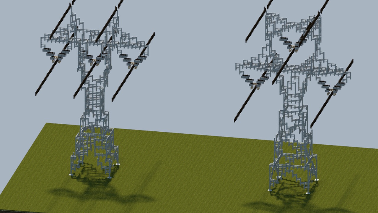 Dreamy's pack of transmission towers V2.0 [With download] Minecraft Map