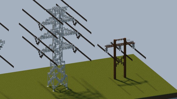 Dreamy's pack of transmission towers V2.0 [With download] Minecraft Map