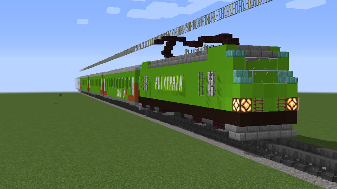 Flixtrain Siemens Vectron + BCVMBZ coaches | Germany Minecraft Map