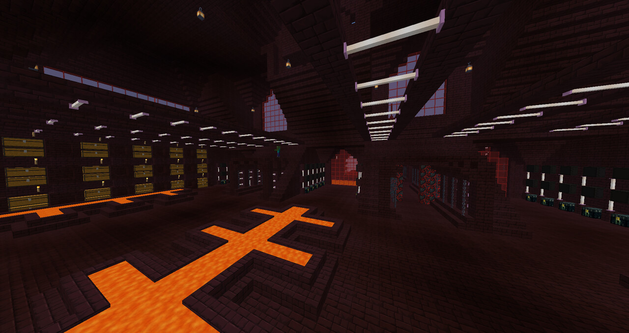 Nether Brick Storage Facility Minecraft Map