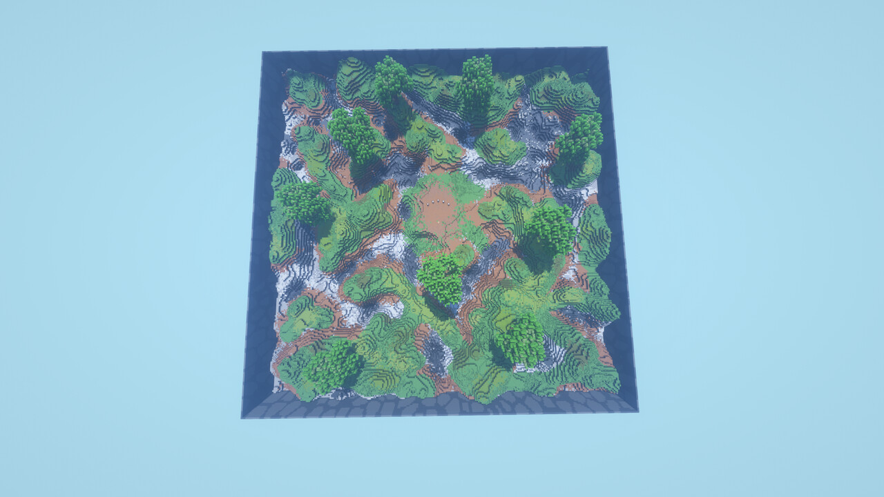 Square Hub Minecraft Map
