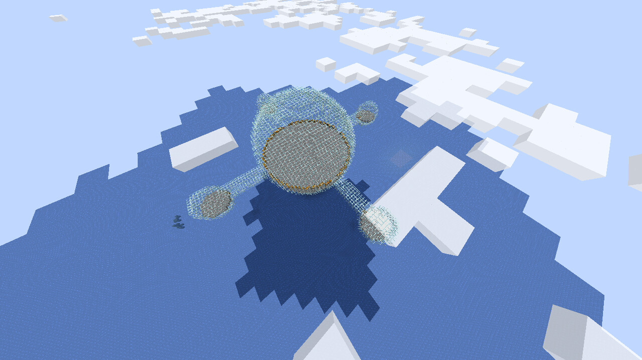 sky base Minecraft Map