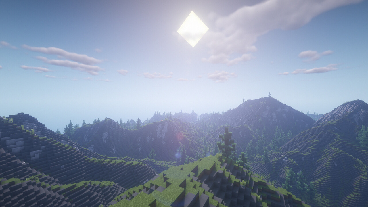 Realistic Mountain with river Minecraft Map