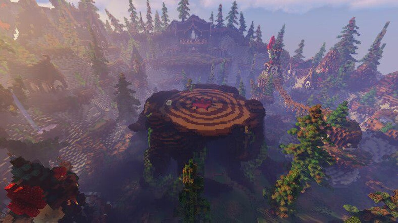 Dense forest lobby map for servers Minecraft Map