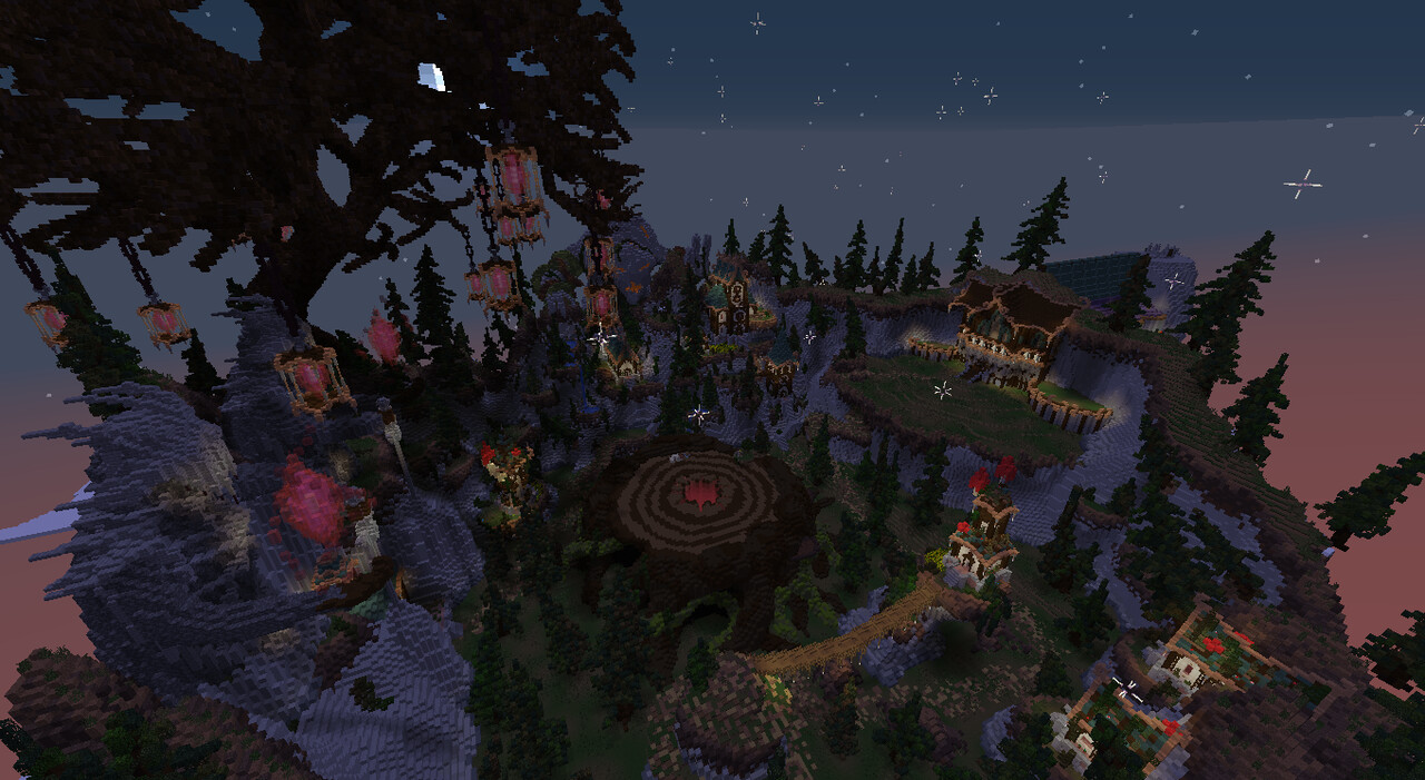 Dense forest lobby map for servers Minecraft Map