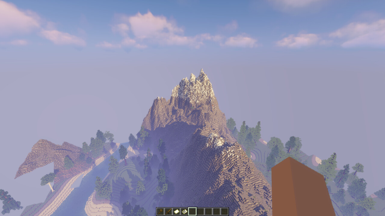 Scandinavian forest with mountains Minecraft Map