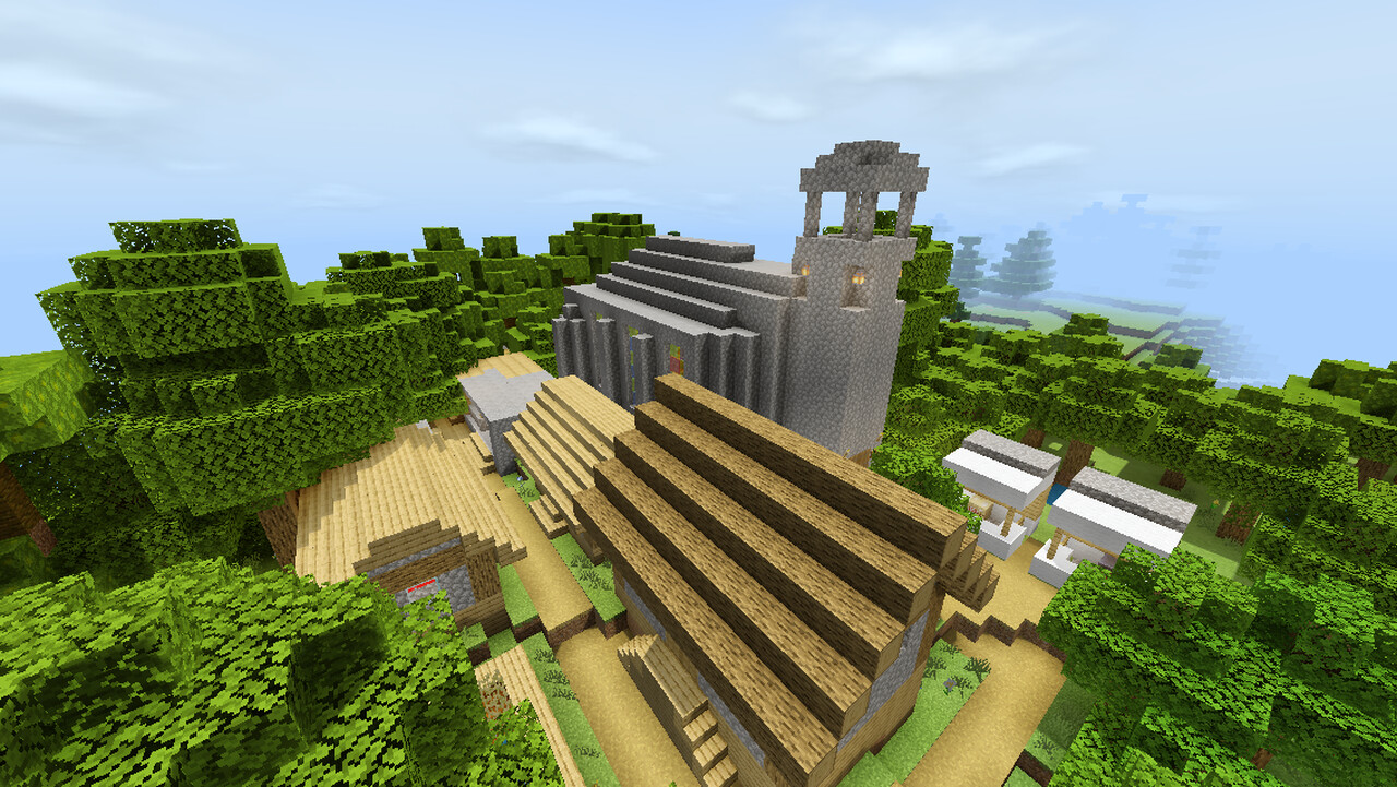 Rural Church Village Minecraft Map