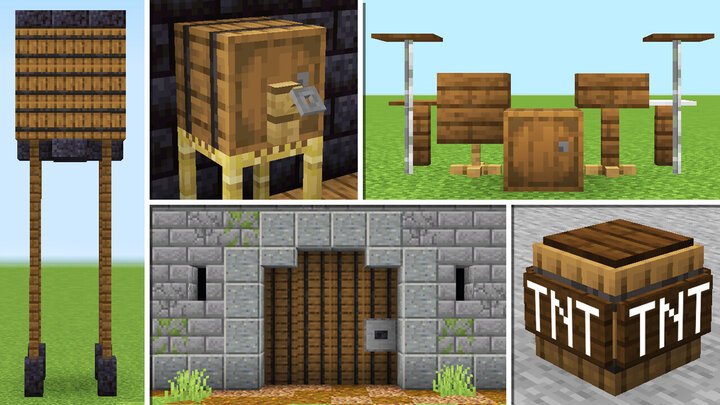 10+ Barrel Build Hacks and Decoration! Minecraft Map