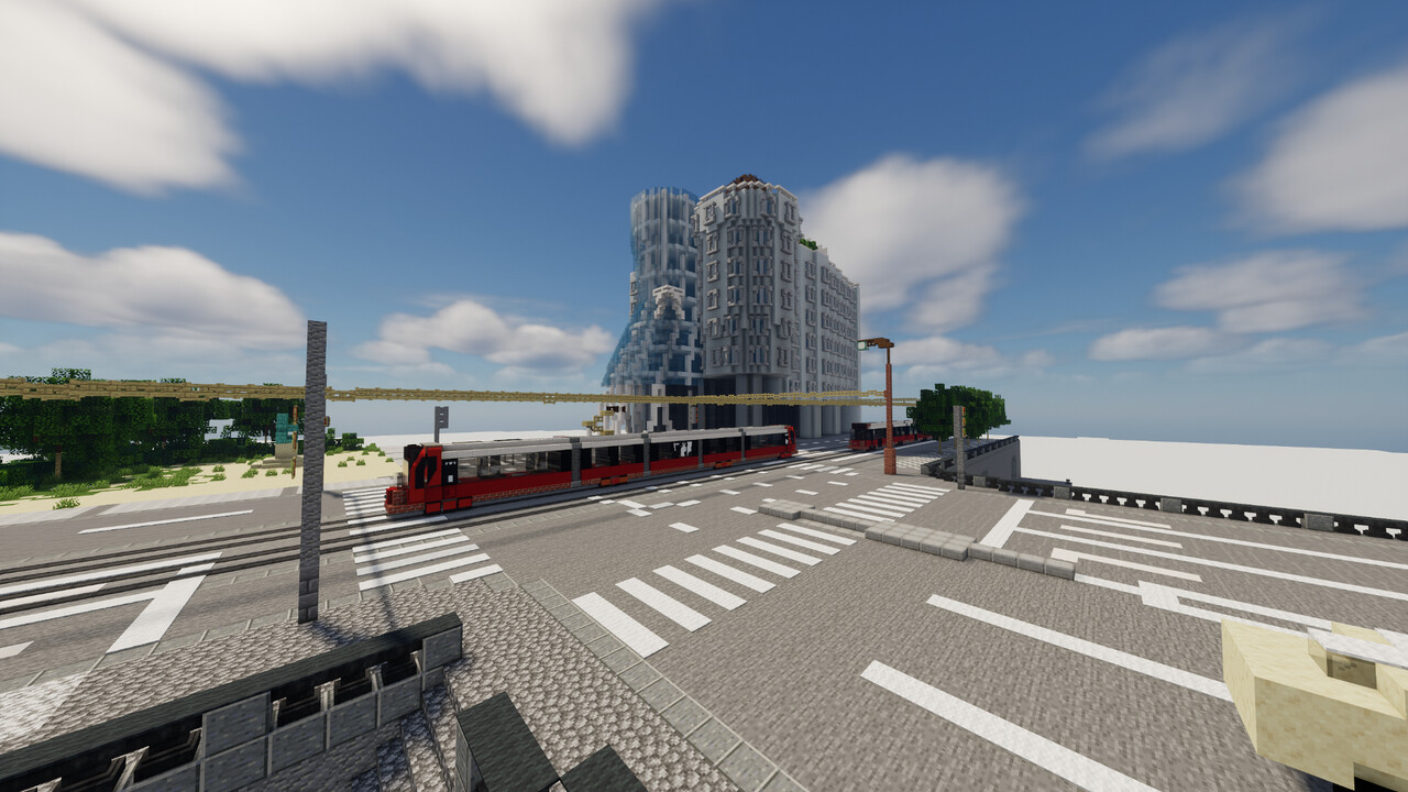 Dancing house | Modern Prague Townhouse Minecraft Map