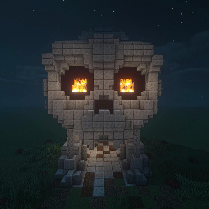 Skull Base Entrance/Free-Standing Shop Minecraft Map
