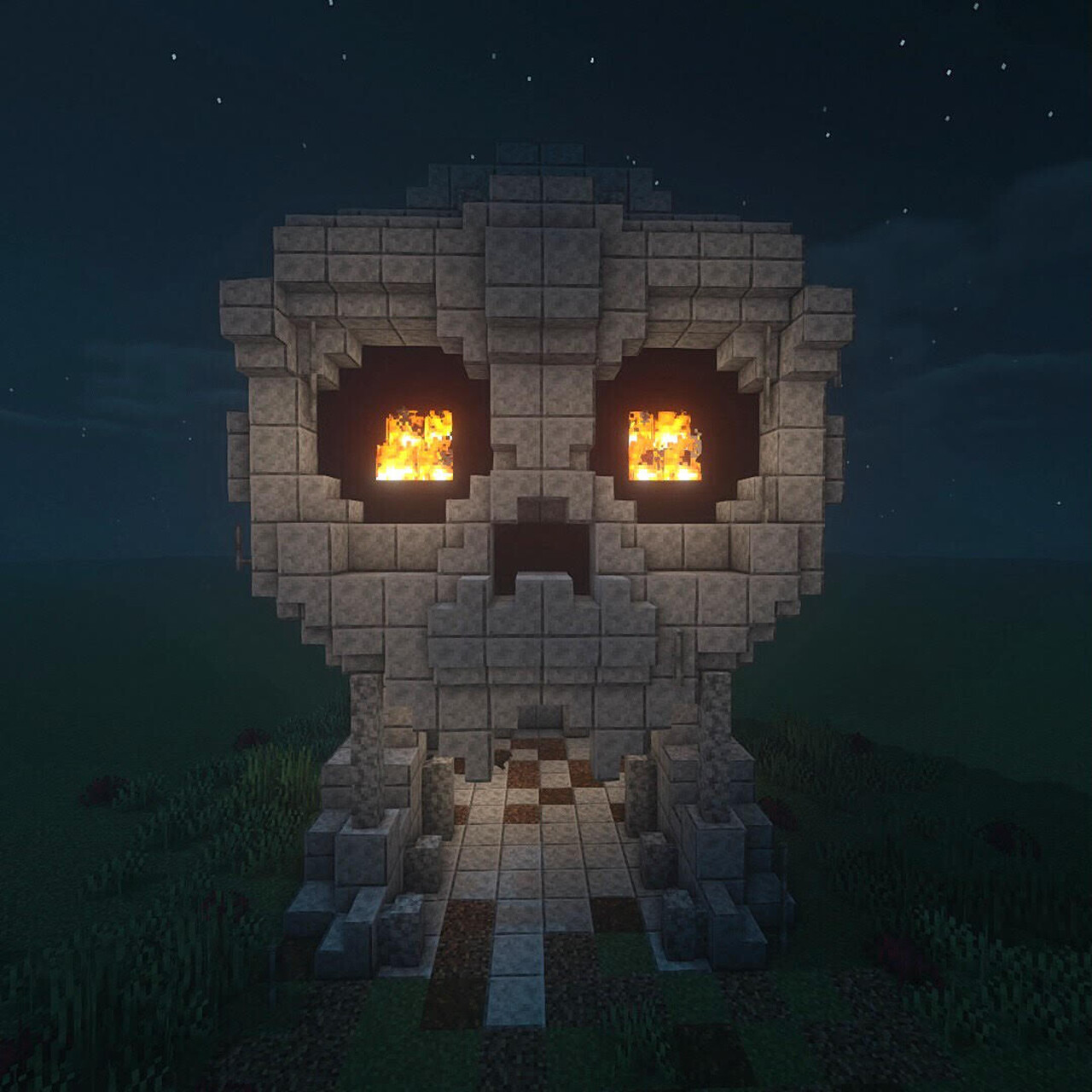 Skull Base Entrance/Free-Standing Shop Minecraft Map