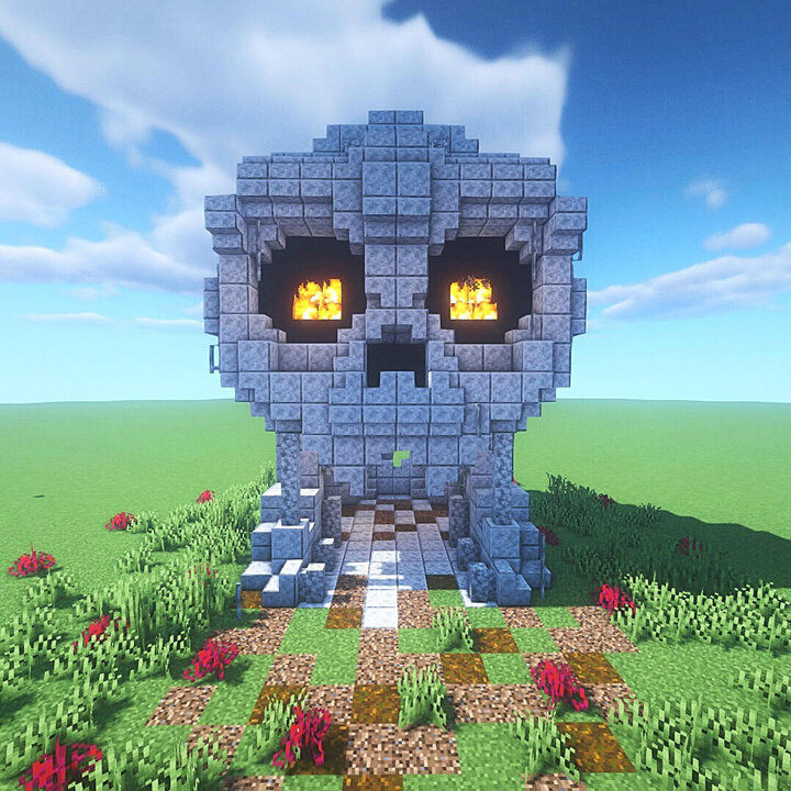 Skull Base Entrance/Free-Standing Shop Minecraft Map