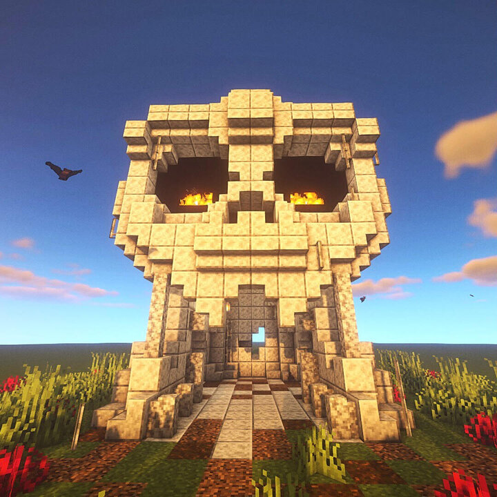 Skull Base Entrance/Free-Standing Shop Minecraft Map