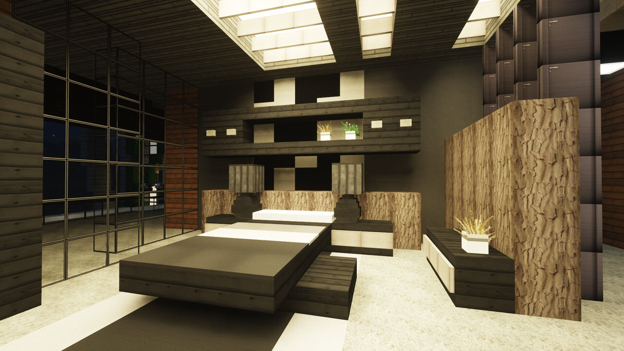 Modern cliffside villa 2 | with interiors + download | MFC | Minecraft Map