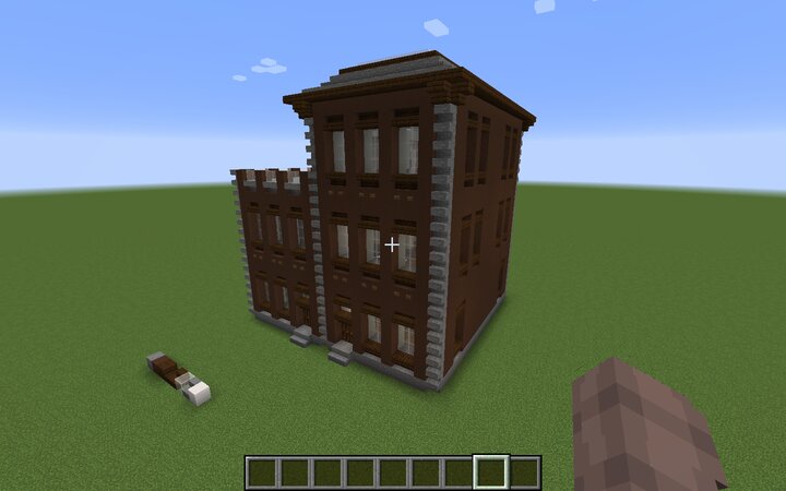 Brown Apartment Building Minecraft Map