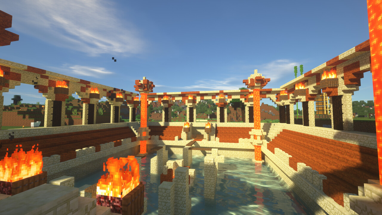 Flames PvP Arena Minecraft Map