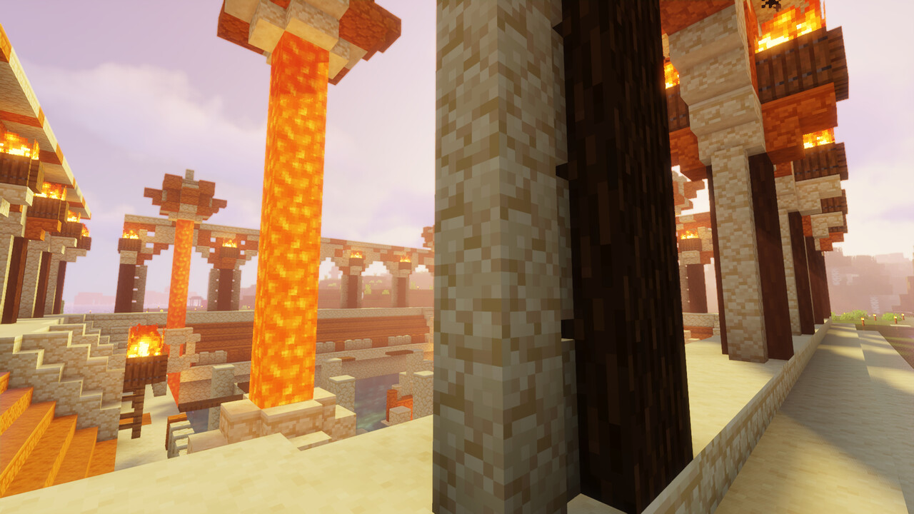 Flames PvP Arena Minecraft Map