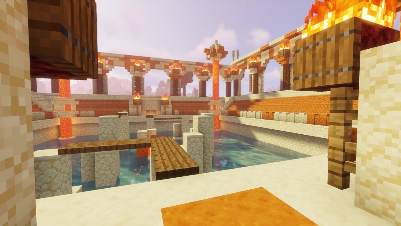 Flames PvP Arena Minecraft Map