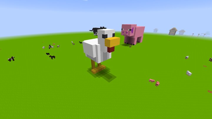 Chicken Statue Minecraft Map